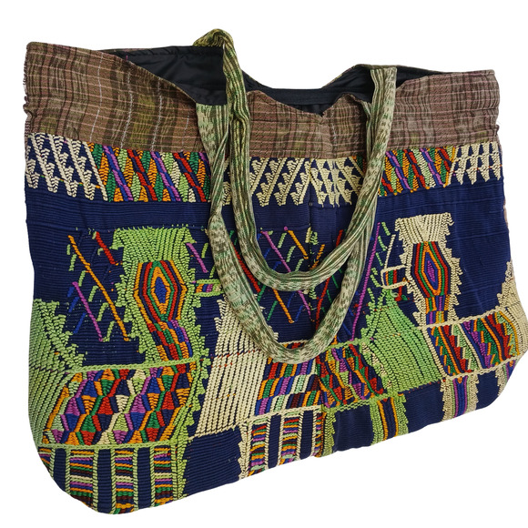 Unbranded | Bags | Vintage Handwoven Tote Purse Bag Colorful Tribal ...